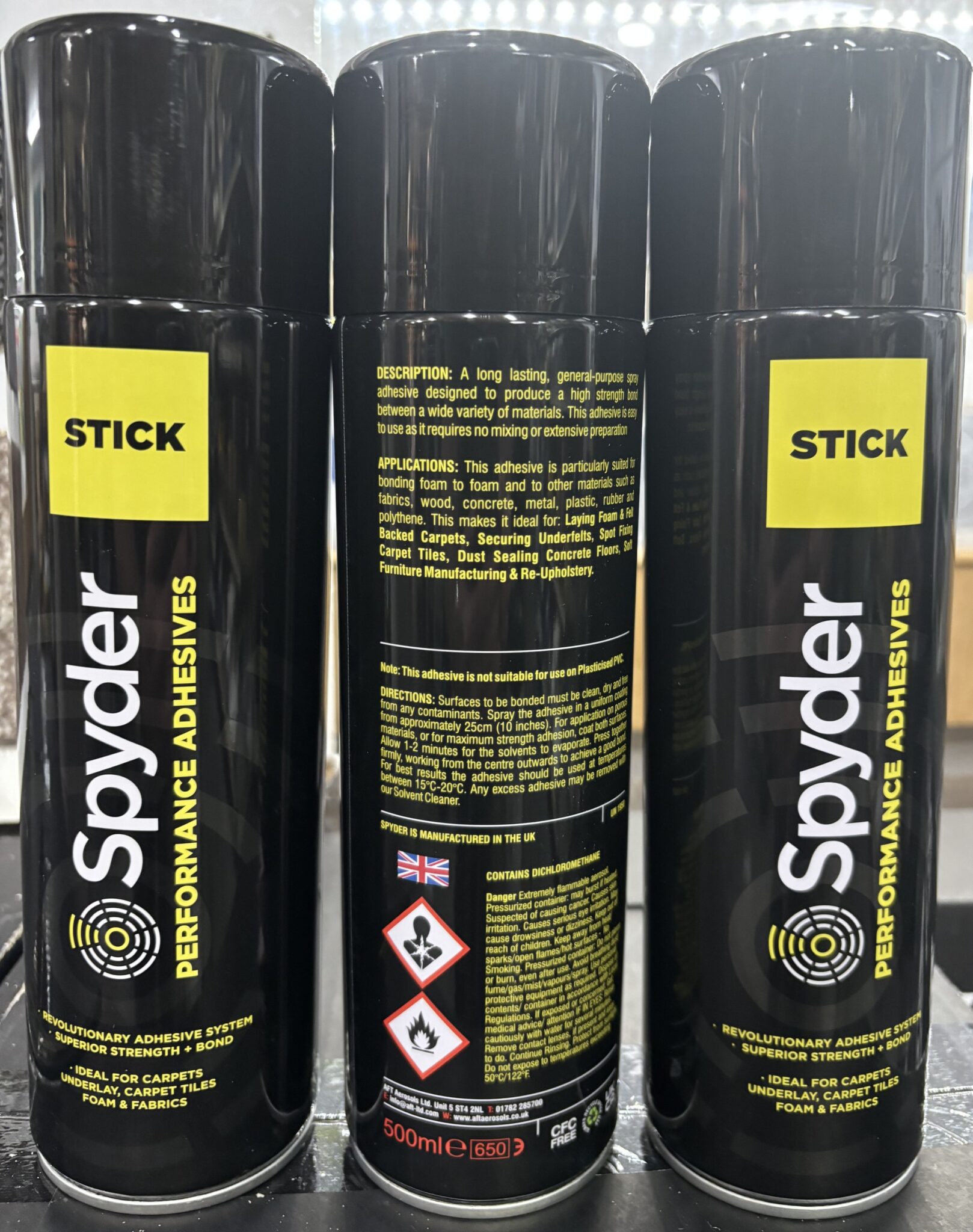 Spyder Stick Spray Adhesive - Tools 4 Flooring and More - Carpet ...